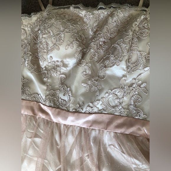 Hailey Logan | Dresses | Pastel Pink And Champagne Dress Hailey Loganby Adrianna Papell | Poshmark